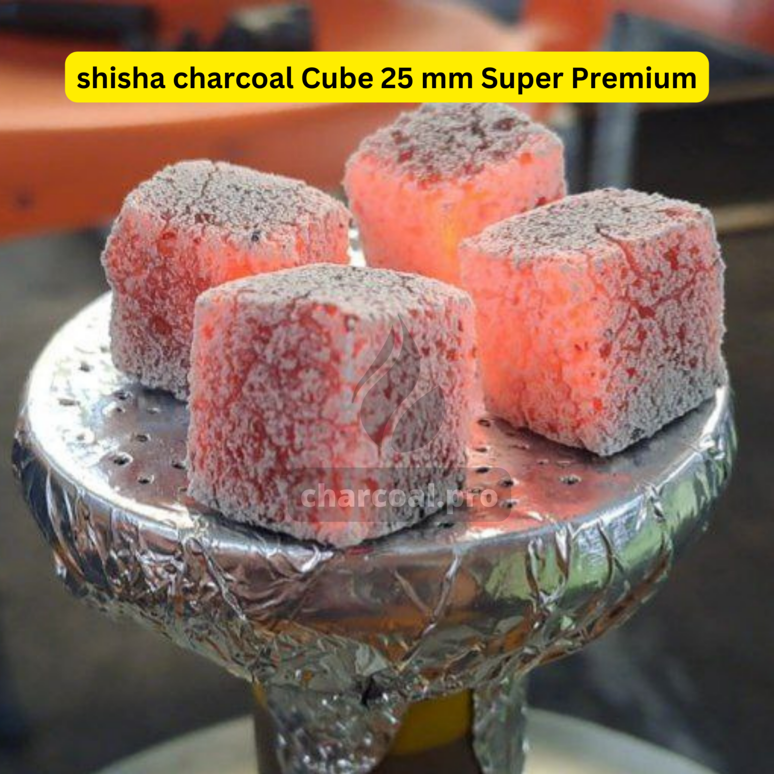 Shisha Charcoal Cube 25 Mm Super Premium