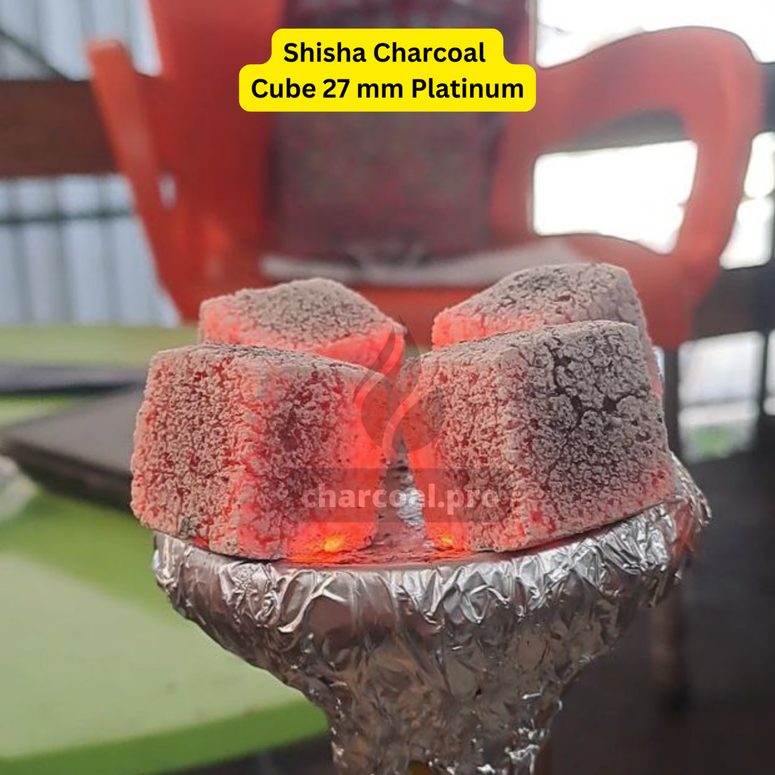 Wholesale Shisha Charcoal Cube 27 Mm Platinum