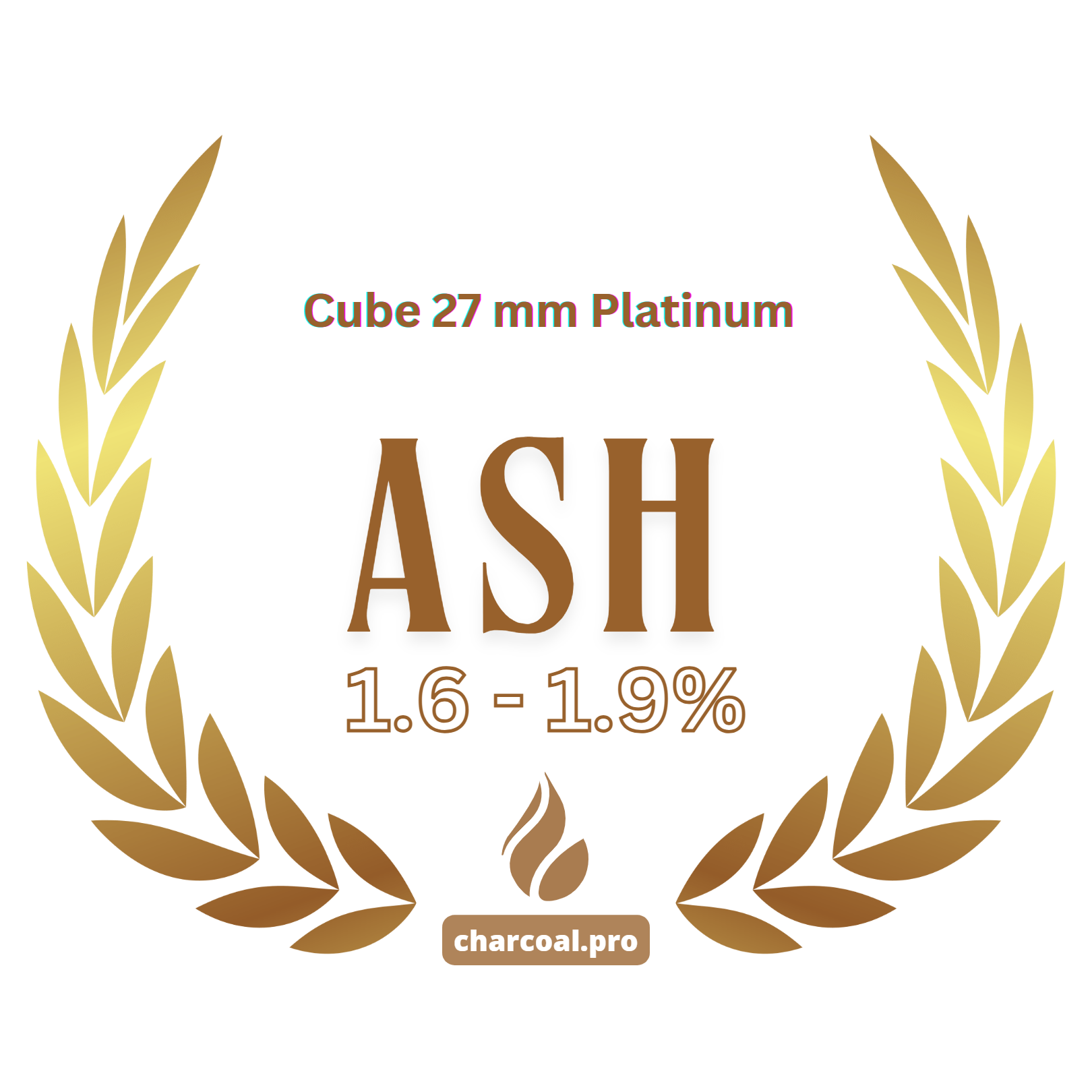 Wholesale Shisha Charcoal Cube 27 Mm Platinum